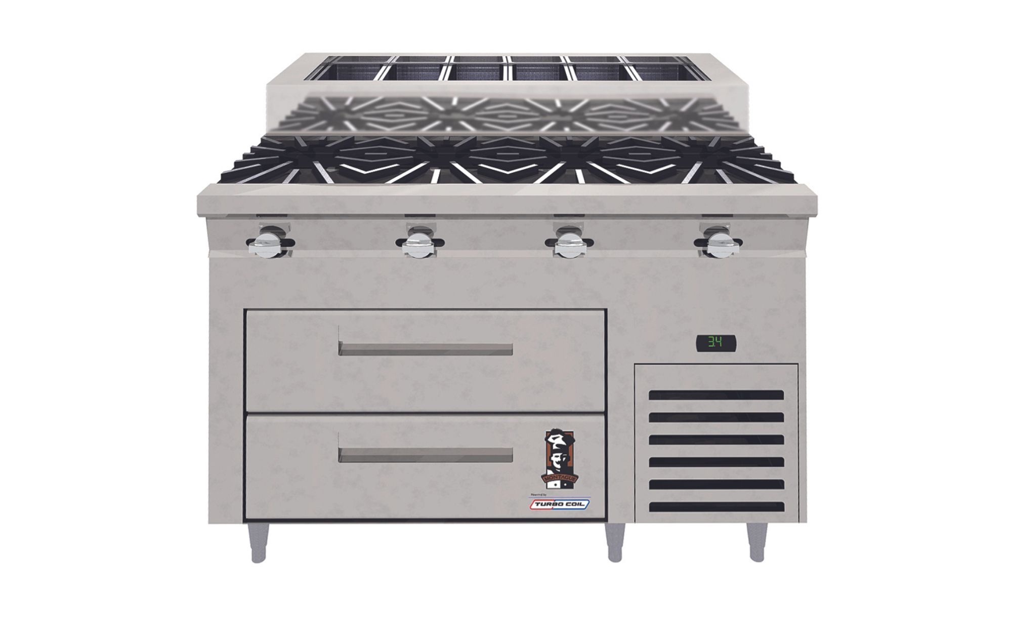 Montague—Legend® Heavy-Duty Glycol “Ice & Heat” Sauté Station - Club ...