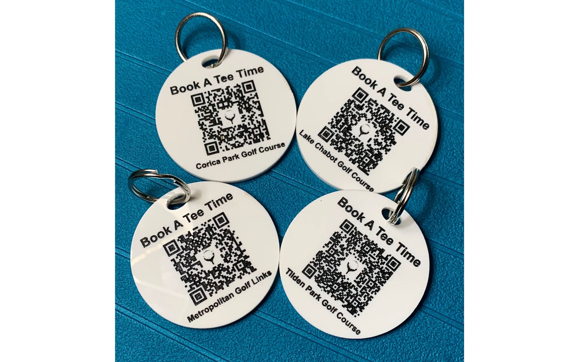 MyGolfTag—QR Code Golf Cart Keychain - Club + Resort Business
