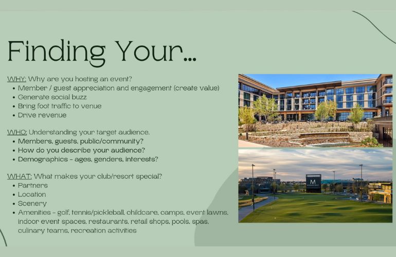 Creating a Year-Round Calendar of Events for Private Clubs and Resorts ...